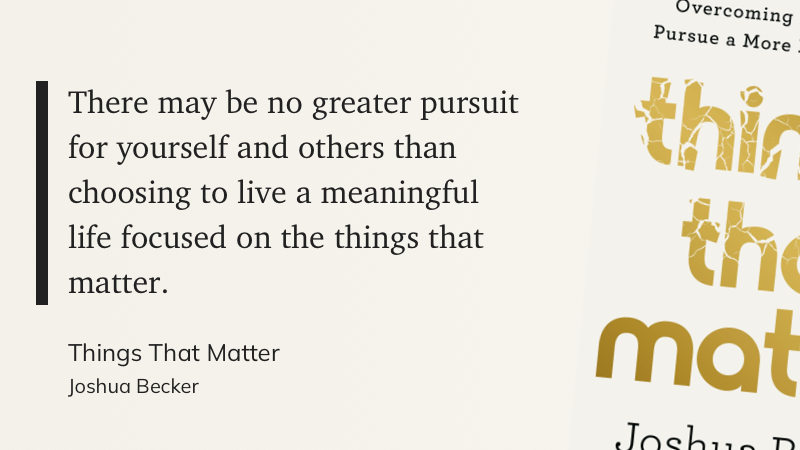 Doing the Things that Matter - Original Mac Guy