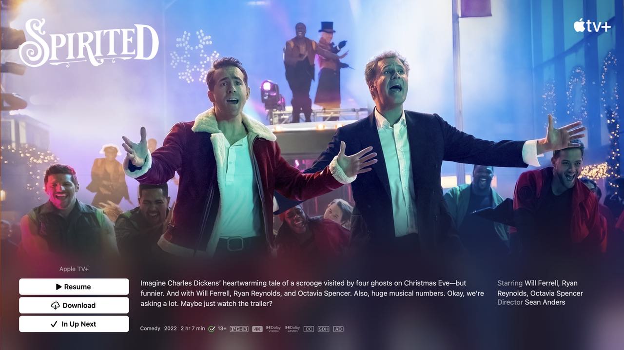 Watch ‘Spirited’ on Apple TV This Holiday Season - Original Mac Guy