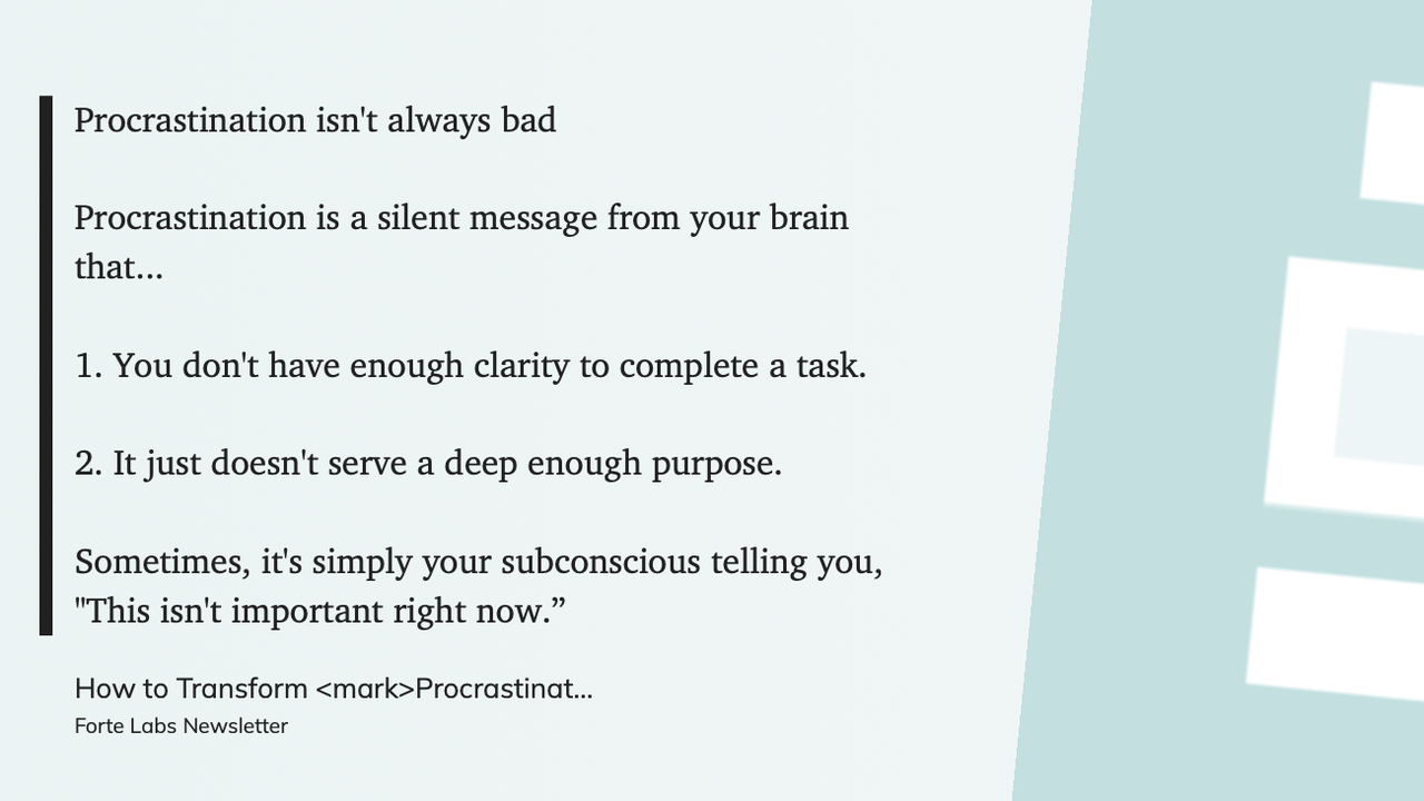 Four Ways Procrastination Can Benefit Your Creative Work - Original Mac Guy